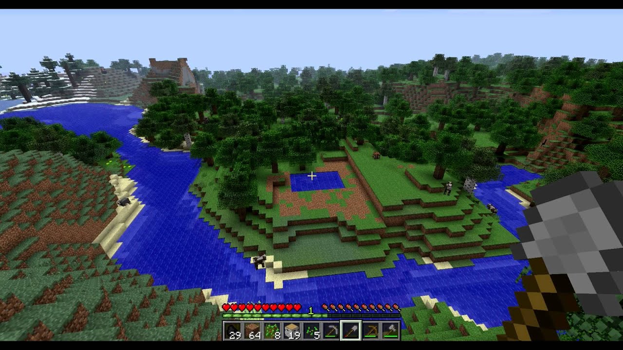 [Minecraft] Survival Logging Village Build. - YouTube