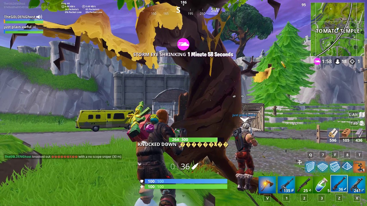 Fortnite | Quick Scope Blue Hunting Rifle - YouTube