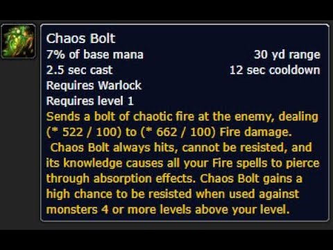 World of Warcraft SoD | How To Get Chaos Bolt Rune | Undead Warlock ...