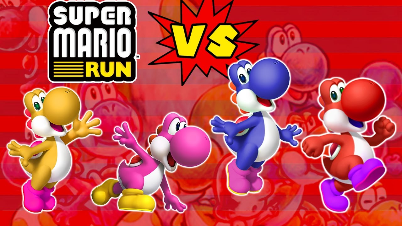 Super Mario Run: Race Against Yoshis (60fps) - YouTube