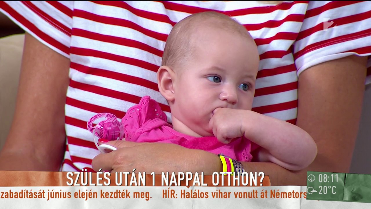 Elképesztő, milyen nyugodt baba Fejős Éva kislánya! - tv2.hu/mokka ...