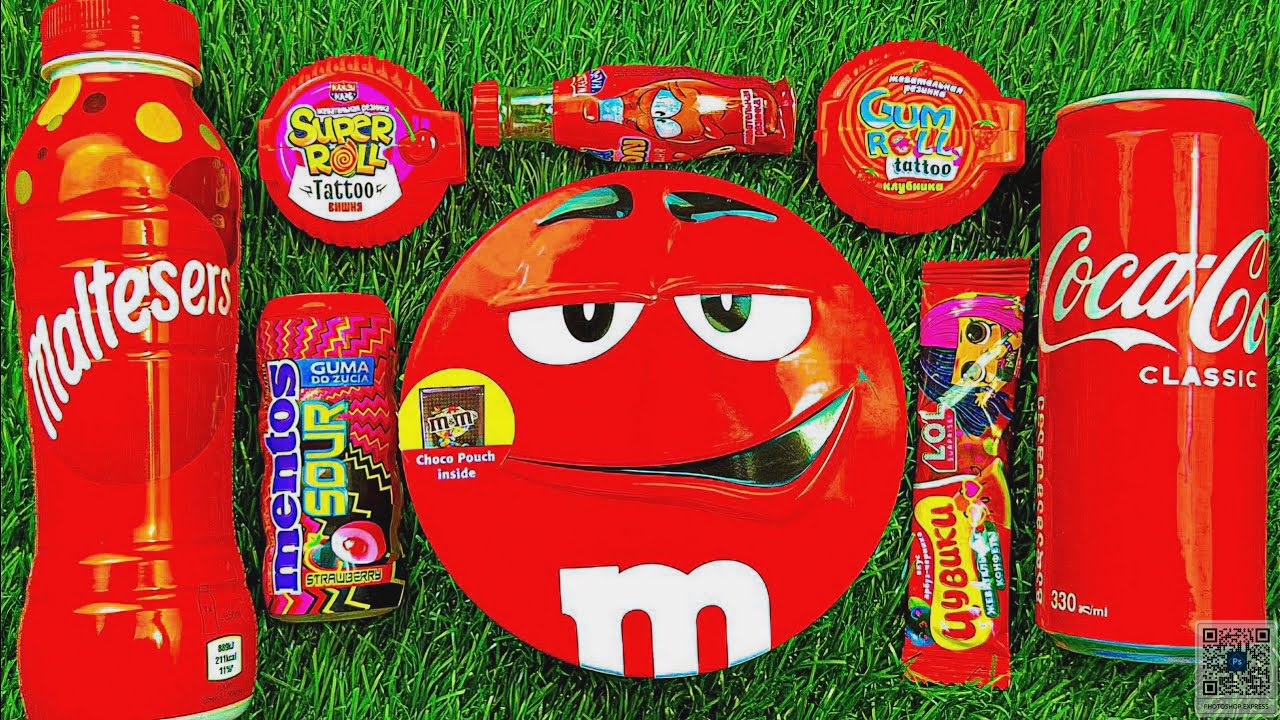 Satisfying Video | Unpacking and Mixing Rainbow Candy in Original M&M’s ...