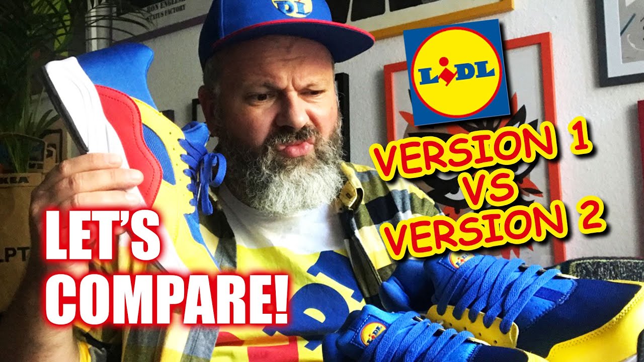 Comparing the LIDL sneakers from Drop 1 and 2! - YouTube