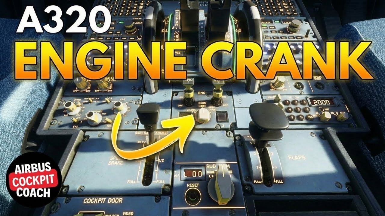 A320 Dry Crank (Motoring) Explained | Real Pilot | MSFS 2024 - YouTube