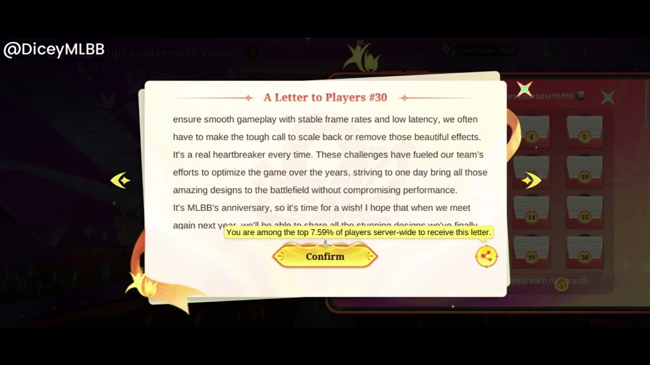 All 99 MLBB 9th Anniversary Letters — Full Collection! - YouTube
