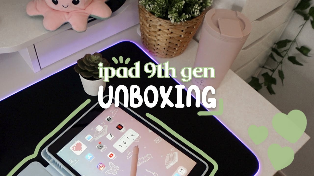 ipad 9th gen unboxing | setup + accessories 📦 - YouTube