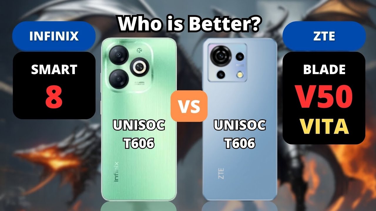 Infinix Smart 8 vs ZTE Blade V50 Vita | PHONE COMPARISON - YouTube