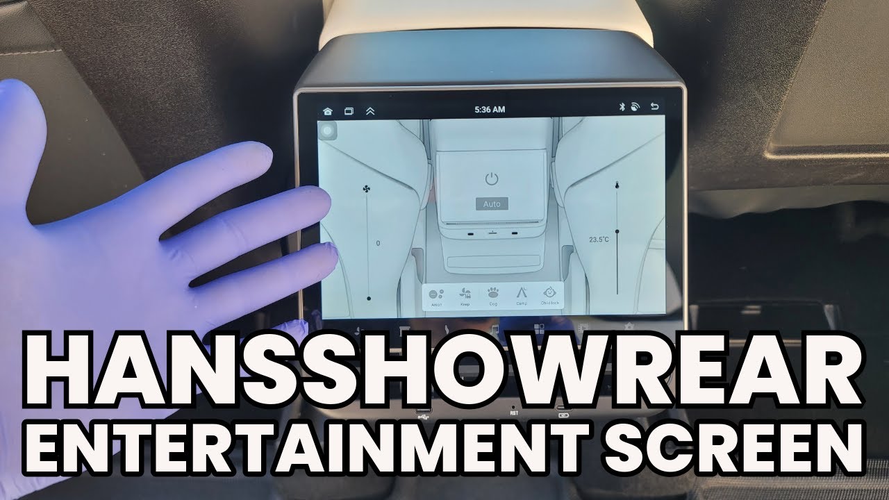 Hansshow H86 Android Rear Entertainment Screen #hansshow #tesla - YouTube