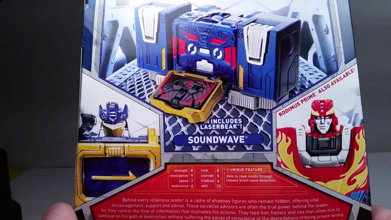 Transformers Titanium Series SOUNDWAVE w LASERBEAK GENERATION ONE - YouTube