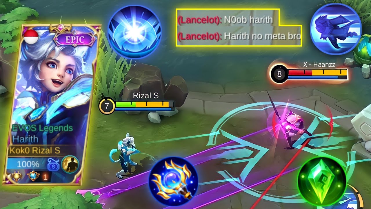 BIG MATCH!EX TOP GLOBAL HARITH VS LANCELOT REVAMP|HARITH BEST BUILD ...