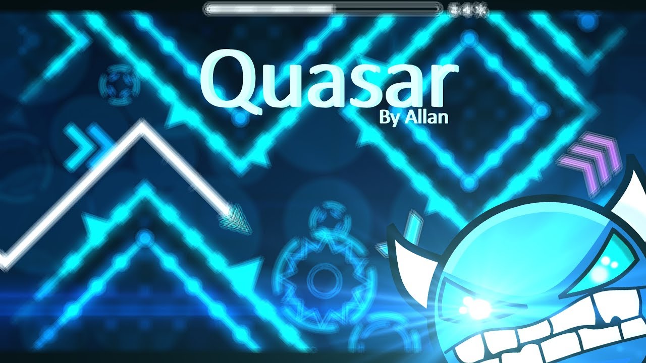 Geometry Dash - Quasar [Medium Demon] by Allan 100% Completed [REUPLOAD ...