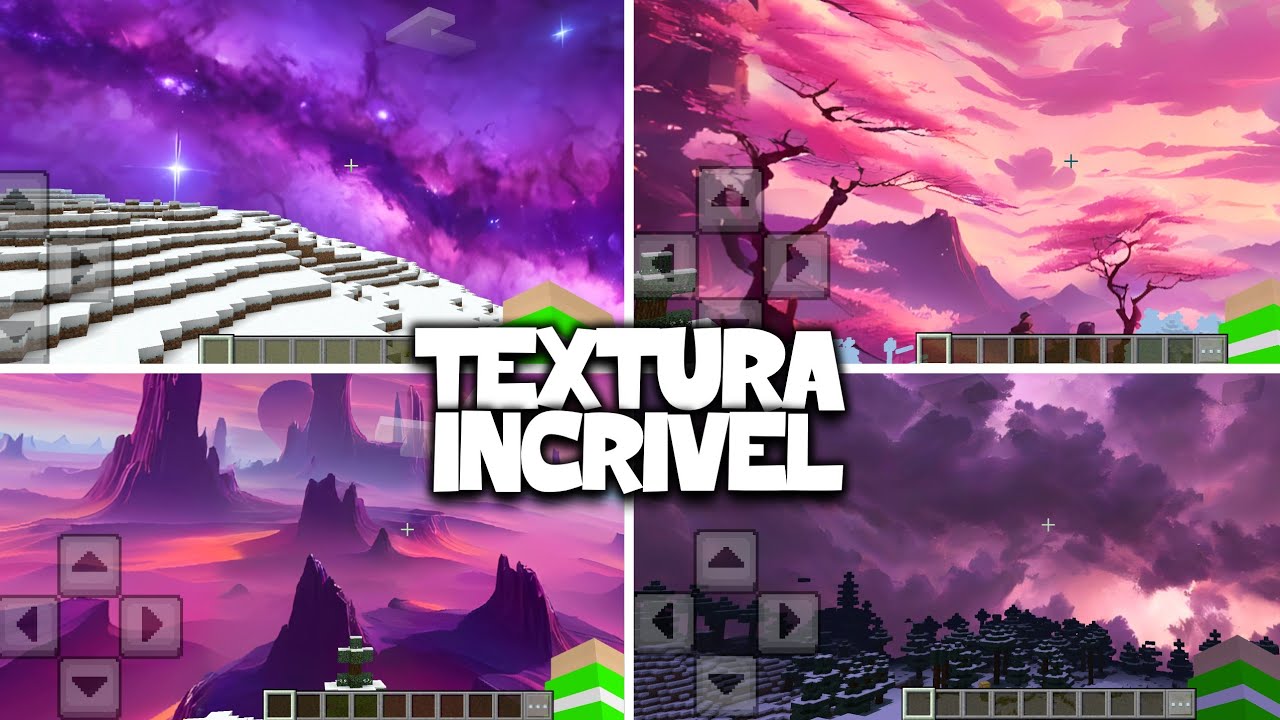 SAIU!!! TEXTURA INCRÍVEL QUE ADICIONA VÁRIOS CÉUS NO MINECRAFT PE 1.21 ...