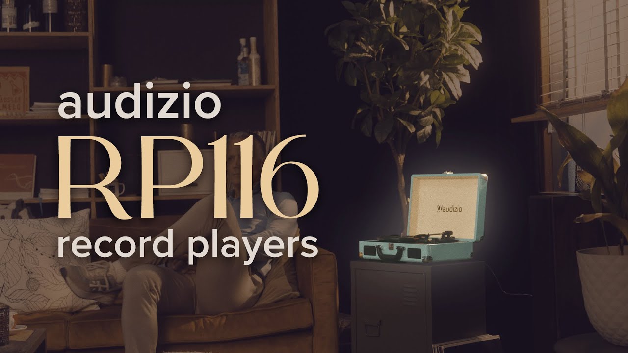 Audizio RP116-Series Record Player Briefcase with BT In/Out - YouTube