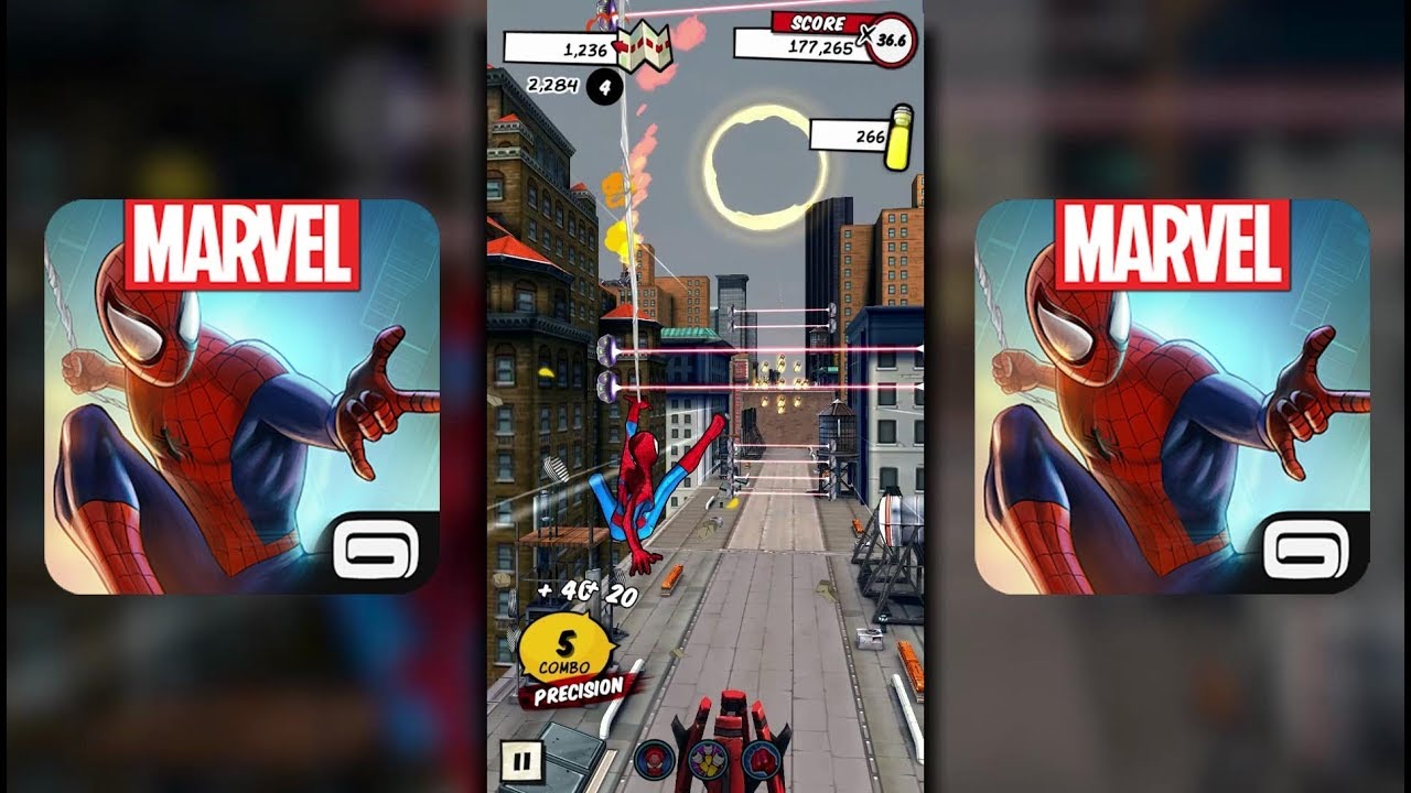 MARVEL Spider-Man Unlimited Endless Run Gameplay (Android/iOS) - YouTube