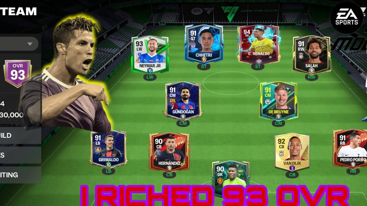 HOW TO REACH 93 OVR IN FC MOBILE @RkReddy #fc24 - YouTube