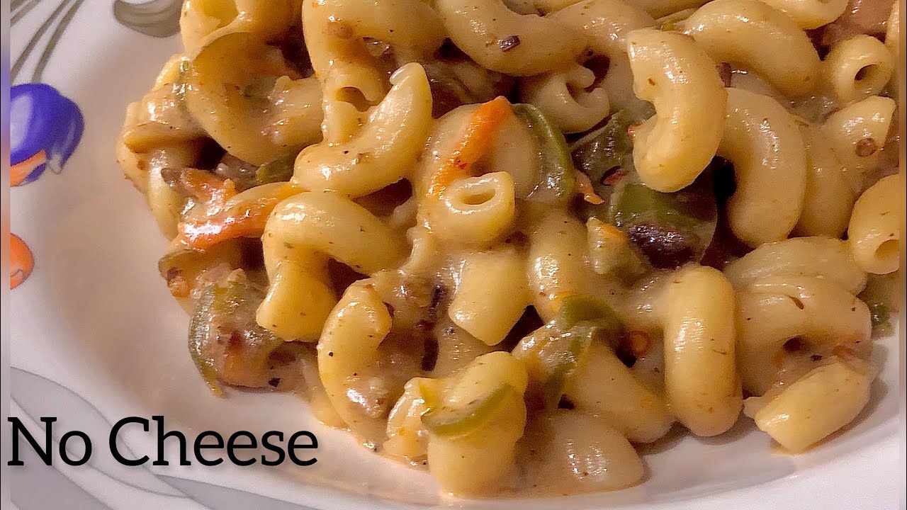 Creamy Chicken Pasta Without Cheese :: White Sauce Pasta Recipe - YouTube