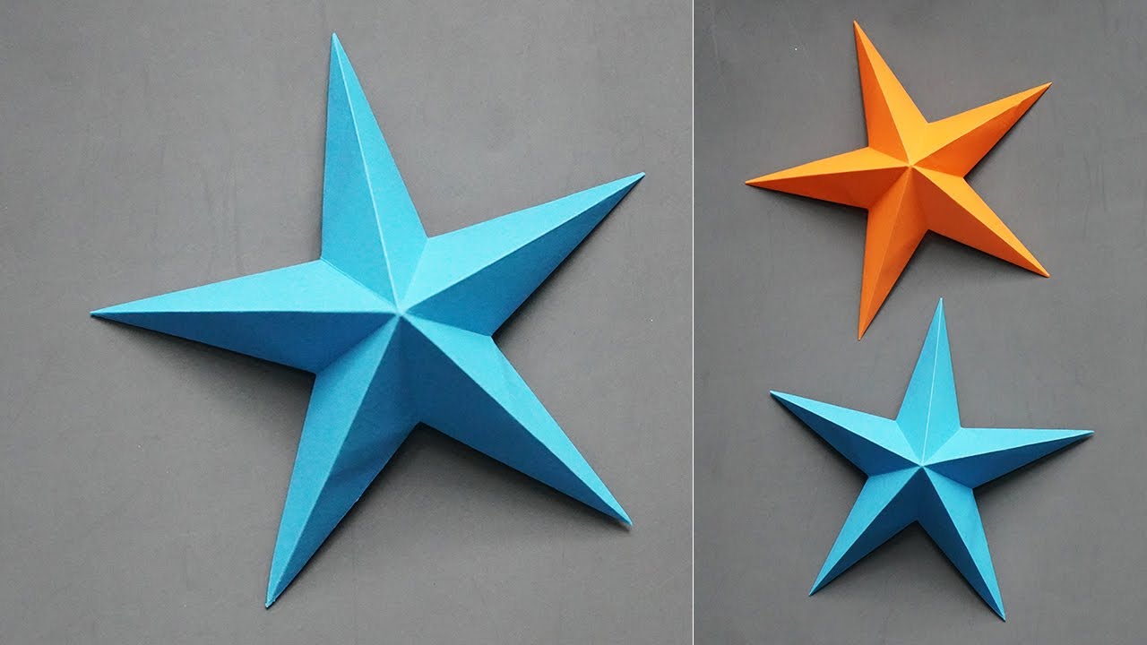How To Make Star Easy Paper Star For Xmas DIY Christmas Decoration