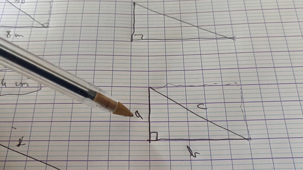 6ème_Cours Périmètre et aire du triangle rectangle - YouTube