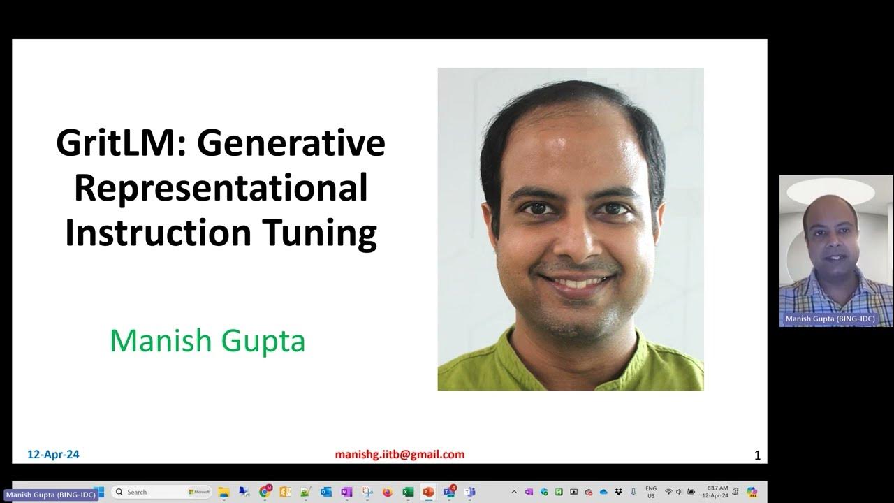 GritLM: Generative Representational Instruction Tuning - YouTube