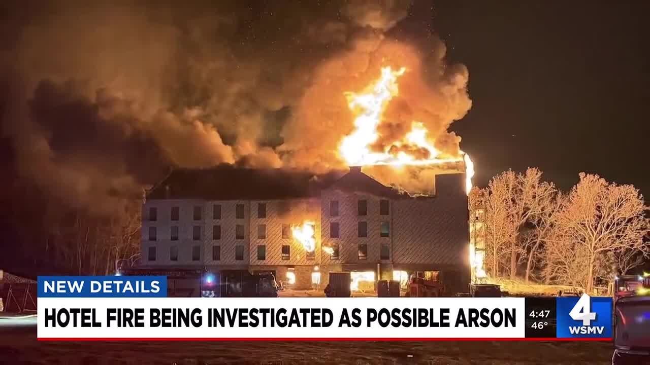 Arson investigation underway after 4-story hotel destroyed in TN - YouTube
