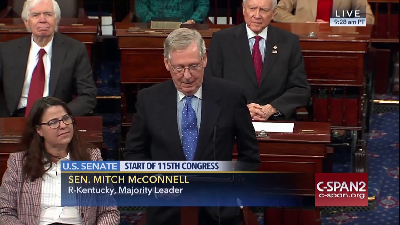 Majority Leader McConnell Welcomes 115th Congress - YouTube