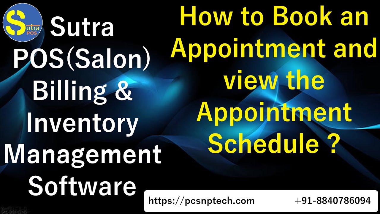 Book Appointment | View Appointment | Sutra POS Salon Software | Salon Billing Software | Pcsnp ...