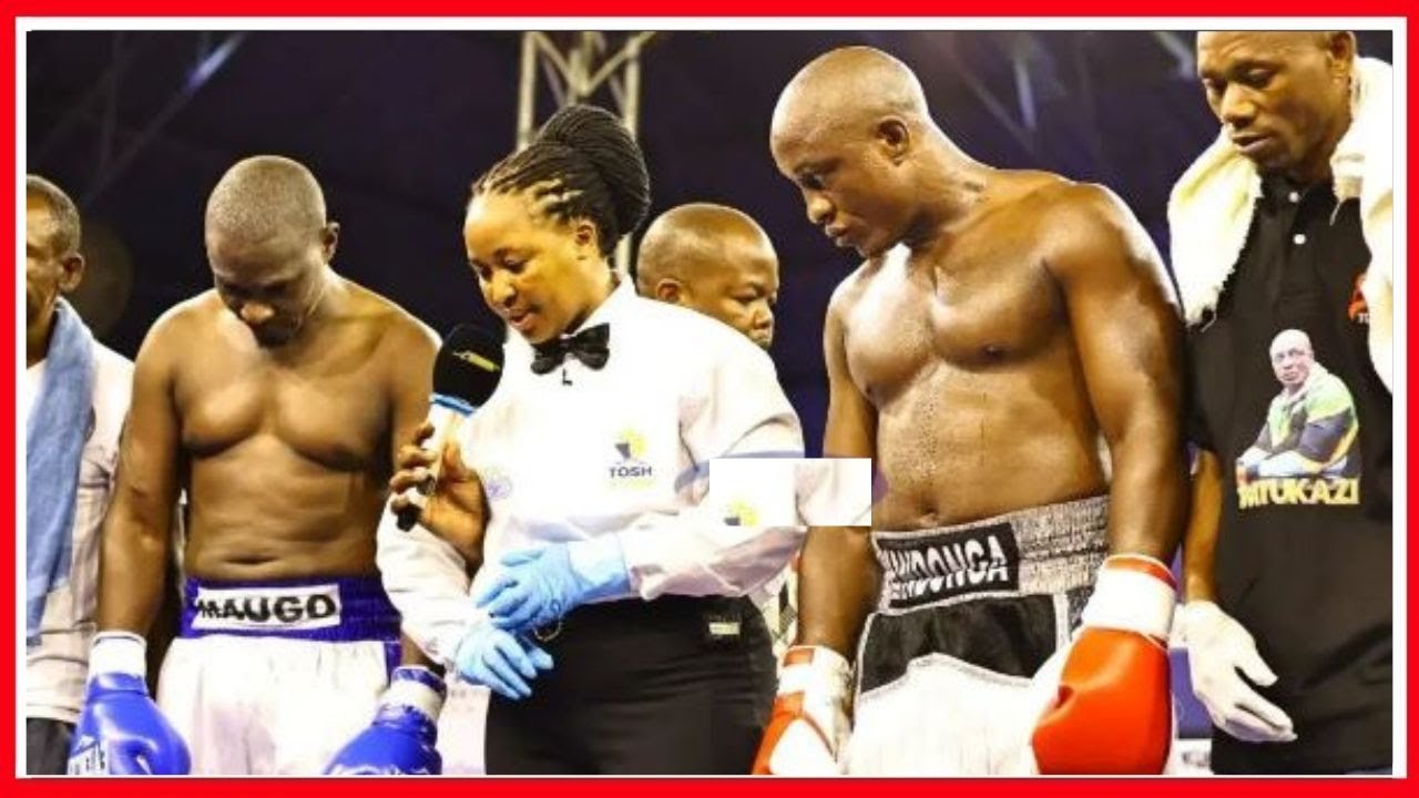 MAUGO ALIYEMPIGA MANDONGA AFANYIWA SHEREHE KUBWA ya KUMPONGEZA ...