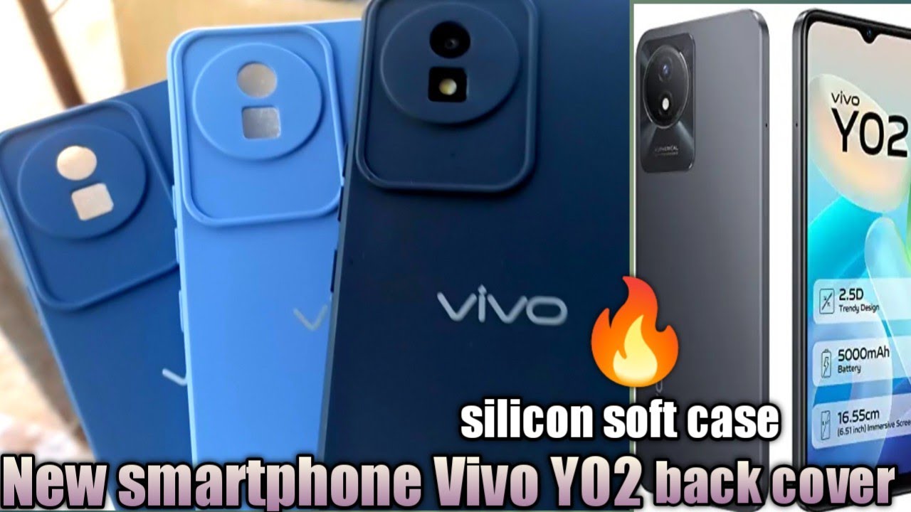 Vivo Y02 New smartphone silicon soft case back cover 🔥 all'smartphone ...