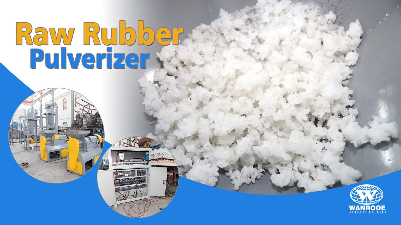 40-120Mesh Plastic Pulverizer Raw Rubber Pulverizer Machine Raw Rubber ...