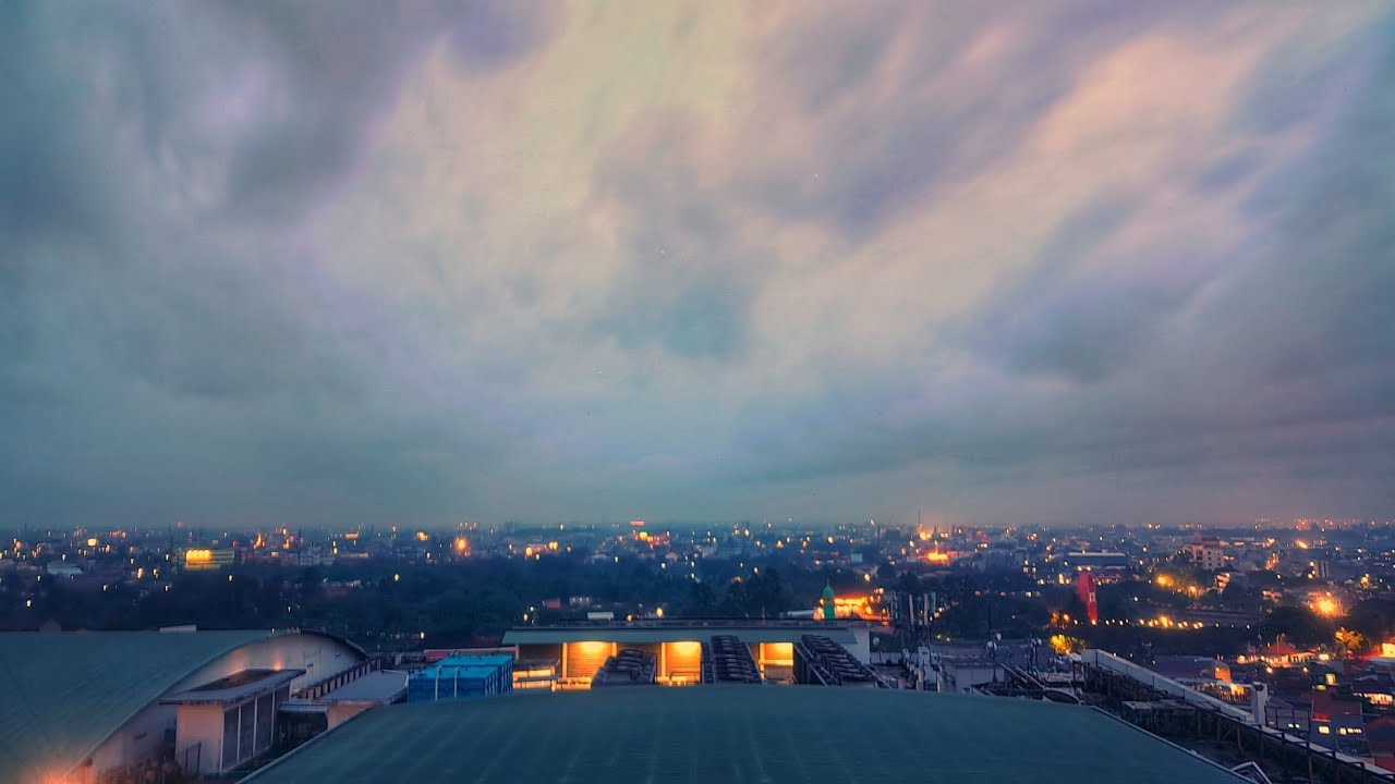 moody rainy day city view - YouTube