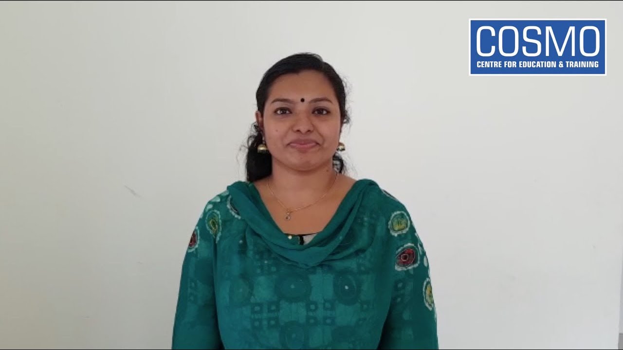 Go for COSMO OET Center - The Best in Town, Says Nurse Arathy Unni ...