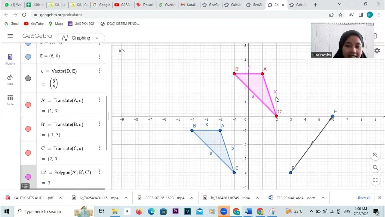 Video Tutorial Geogebra - Transformasi Geometri - YouTube