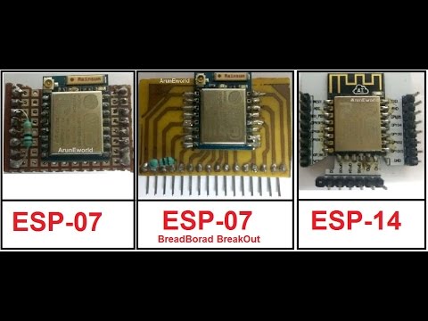 ESP8266 BreadOut Board - How make ESP8266(ESP-14) Module Breakout board ...
