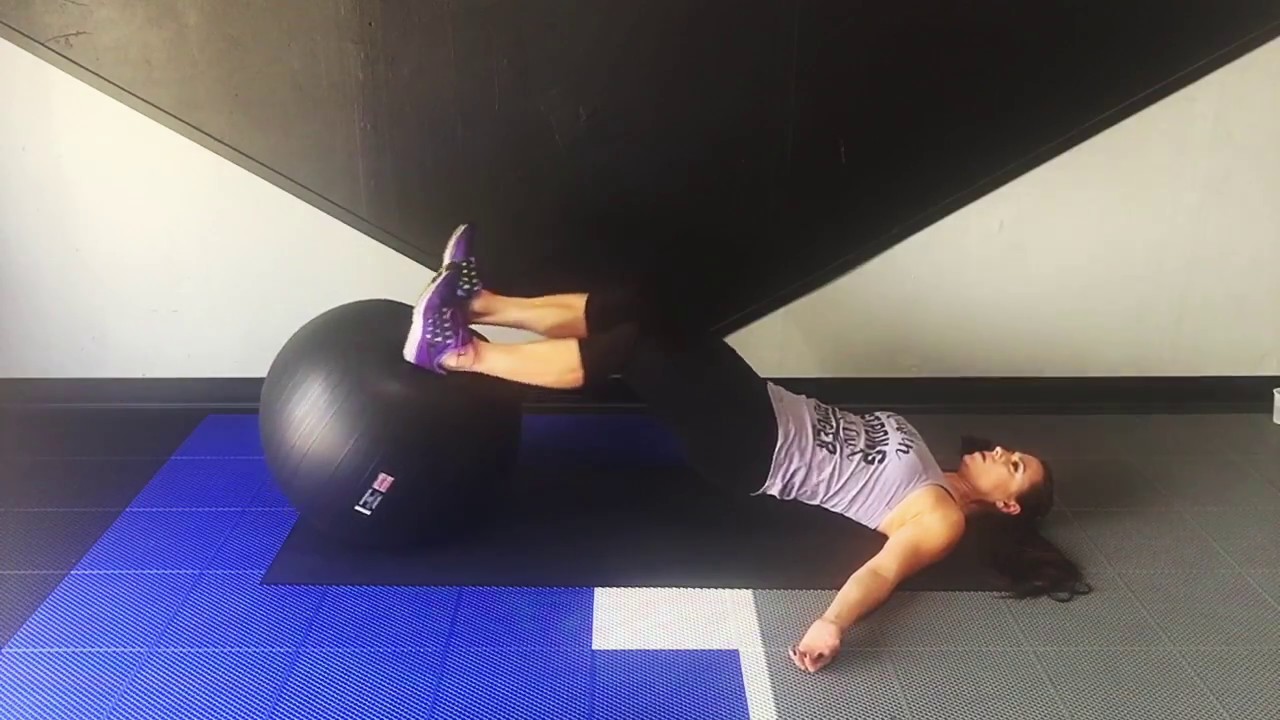 Hamstring Ball Pull Ins - YouTube
