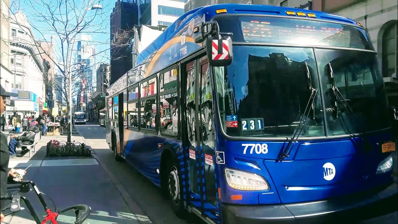 MTA New York City Bus: 2019 XD40 7708 B26 @ Fulton & Jay Streets - YouTube