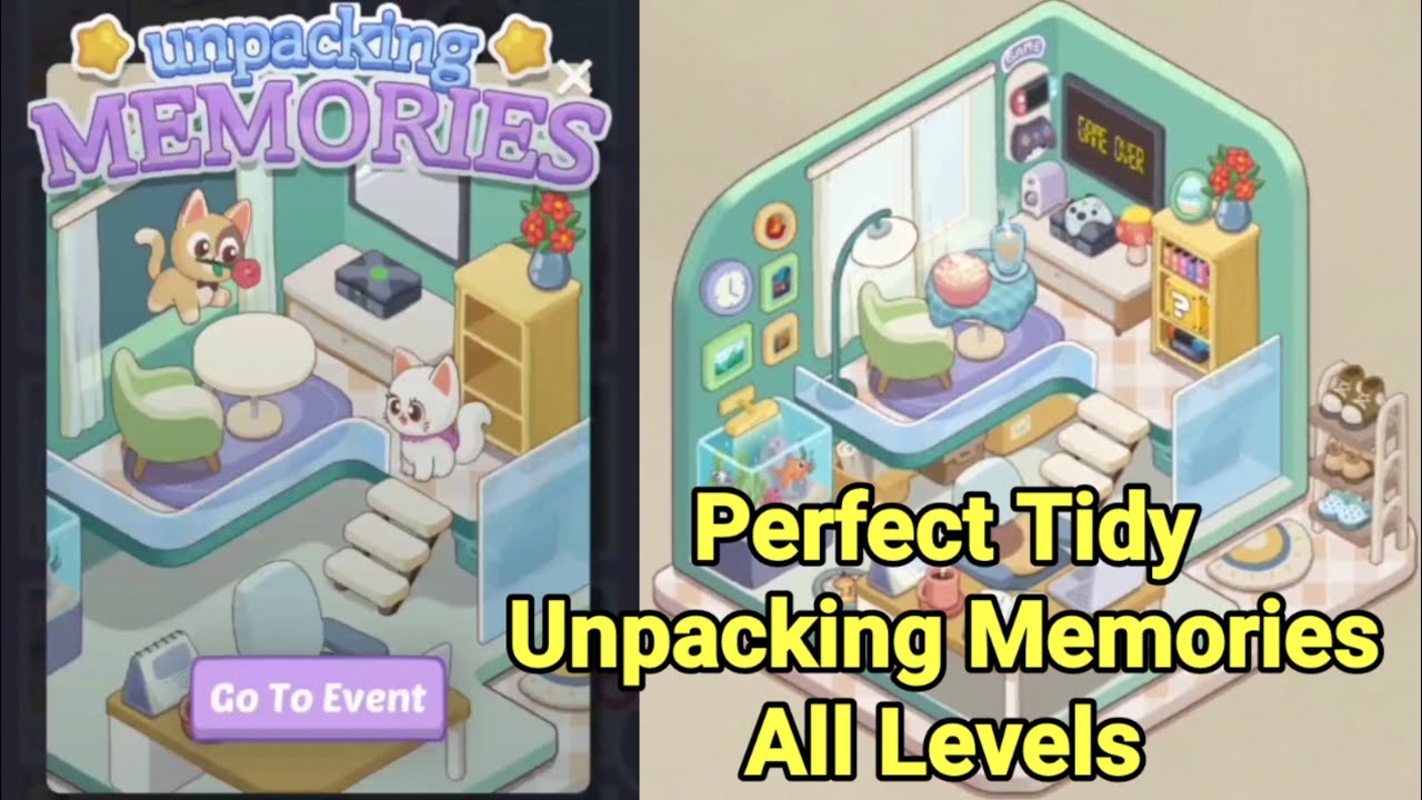 Perfect Tidy Unpacking Memories Answers | All Levels | Level 1-4 - YouTube