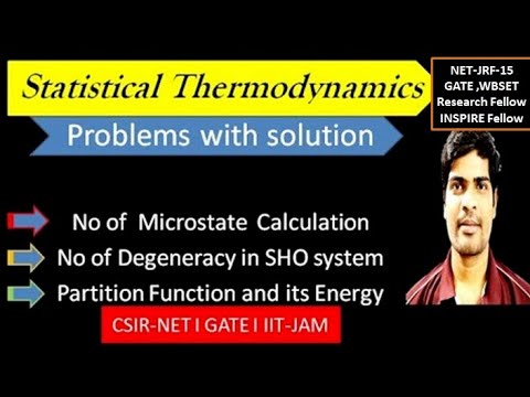 Statistical Thermodynamic CSIR NET | statistical Thermodynamic problems ...