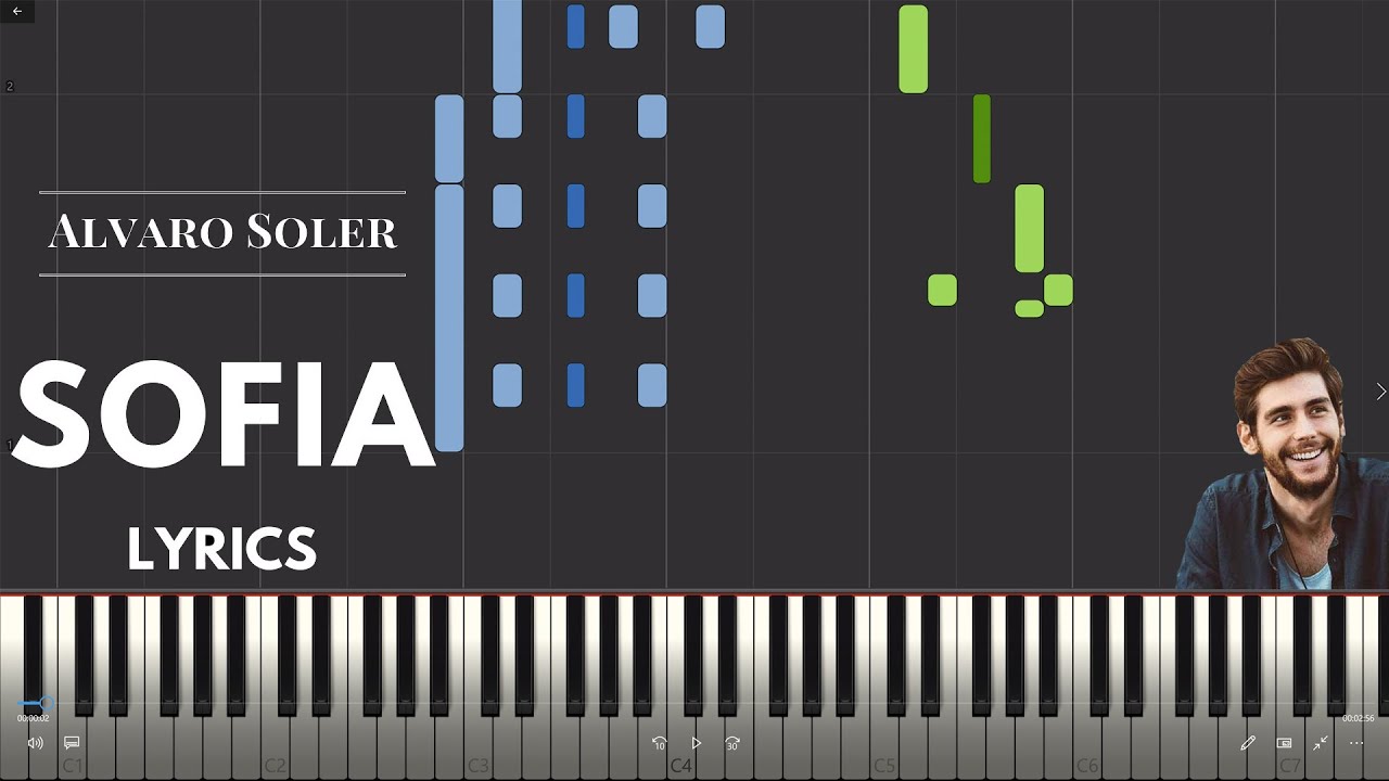 Sofia - Álvaro Soler [Piano Tutorial] (Synthesia) - YouTube