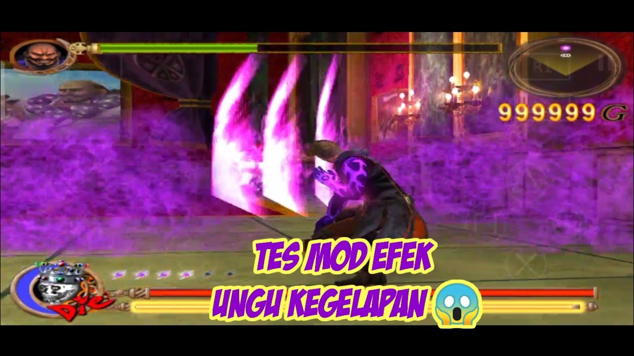 Tes mod texture efek aura ungu gelap God hand + cheat Game play - YouTube
