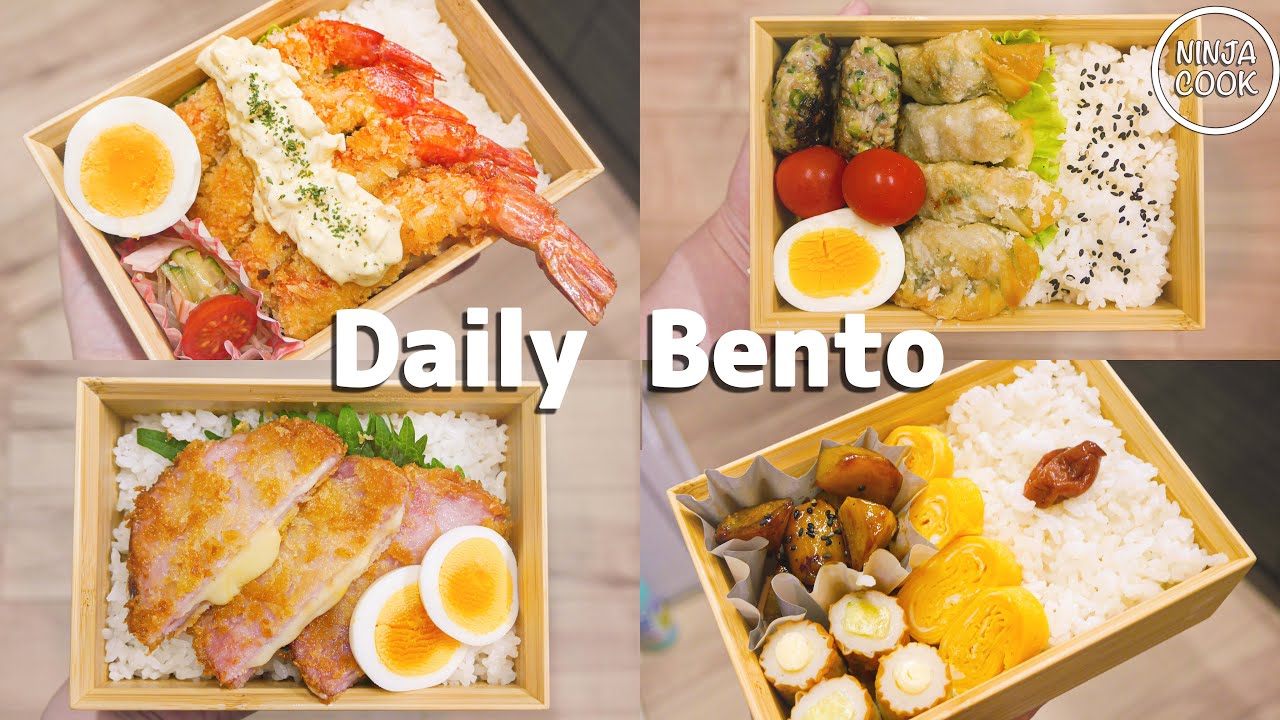 【Fried Foods Bento】A week of delicious fried food bento. Fried Shrimp ...
