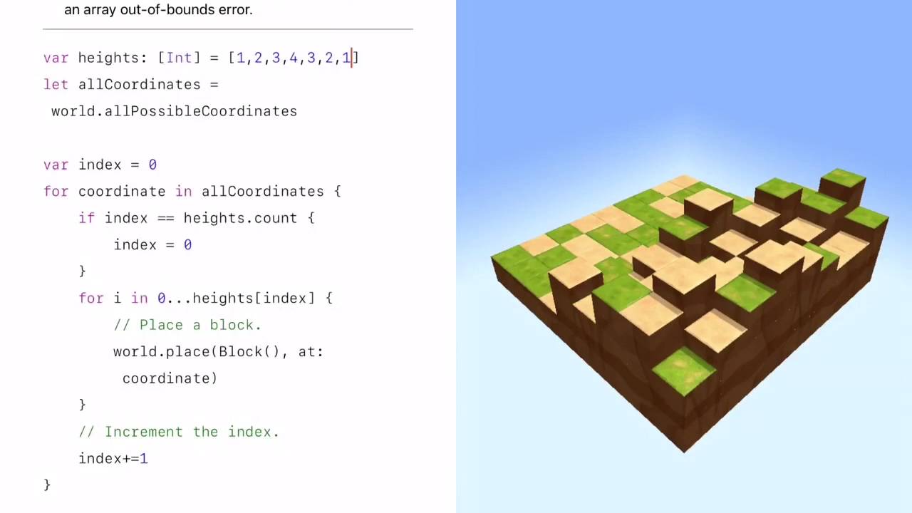 Generate a Landscape - Swift Playgrounds - YouTube