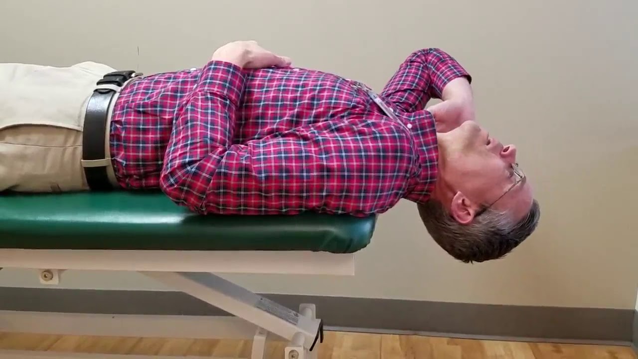 Cervical Retraction/Extension - Supine (Head Over Edge of Bed) - YouTube