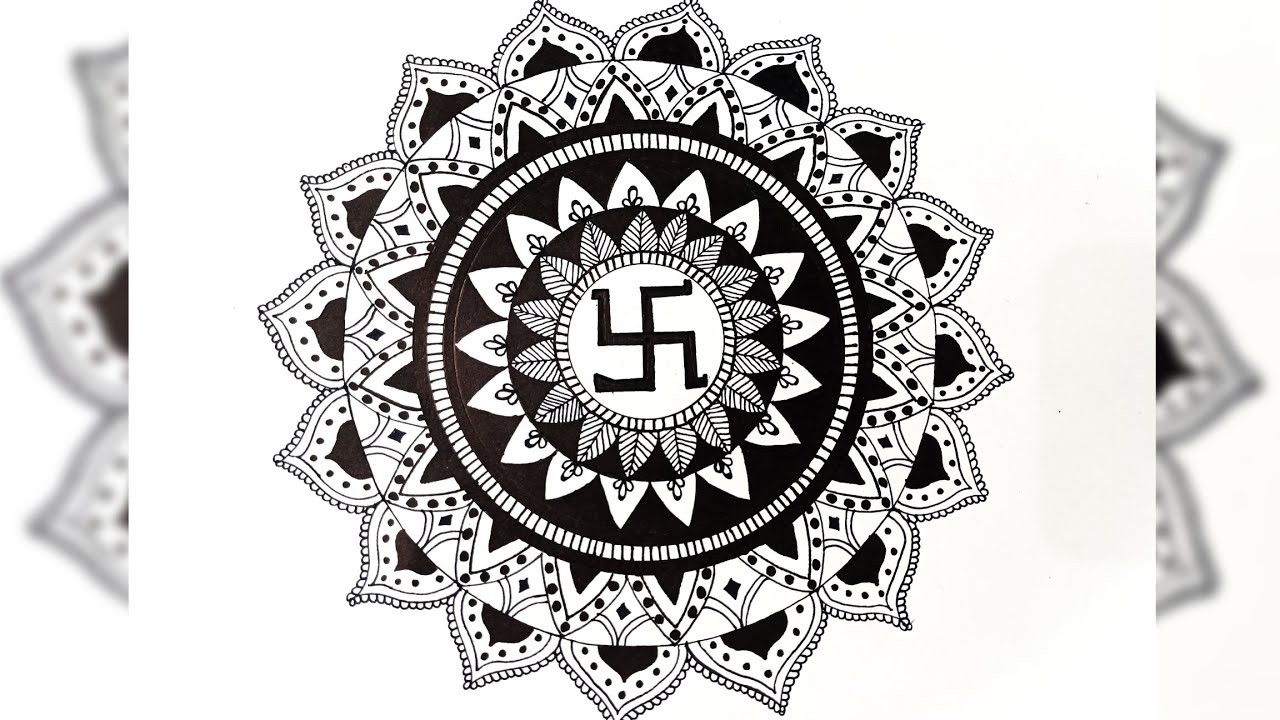 mandla art tutorial no.3 #mandalaart #mandaladoodle - YouTube