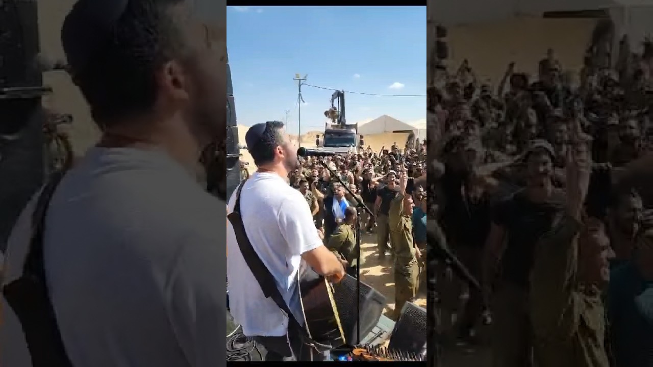 Ishay Ribo, Jewish Superstar, giving a concert for the soldiers #israel ...
