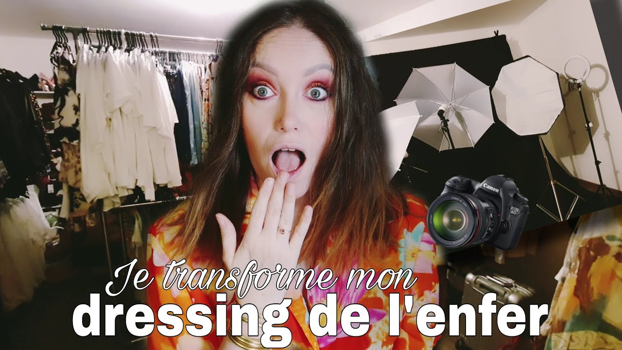 Je trie mon dressing pour en faire un Studio photo - YouTube
