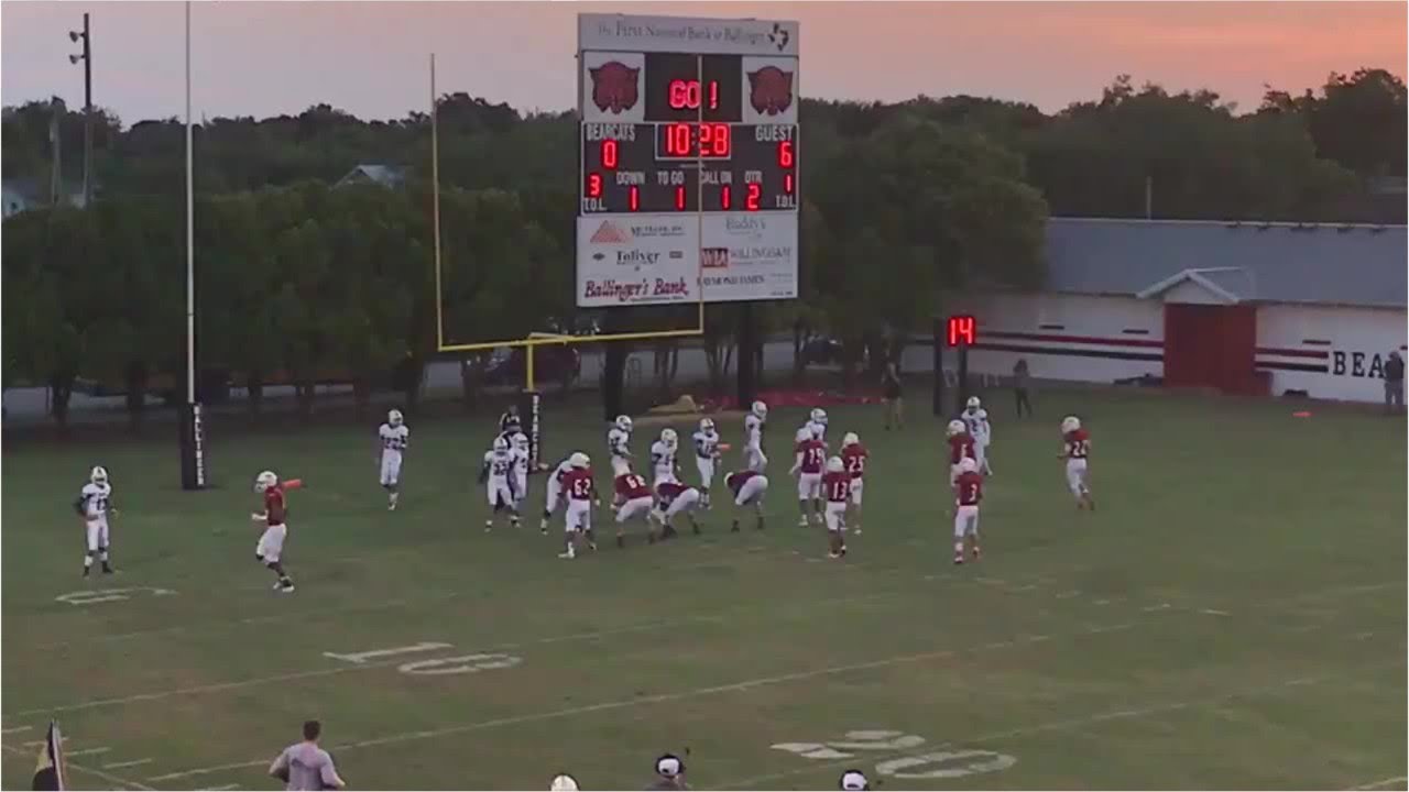 Ballinger's Tyler Vaughn Intercepts to Beat Brady - YouTube