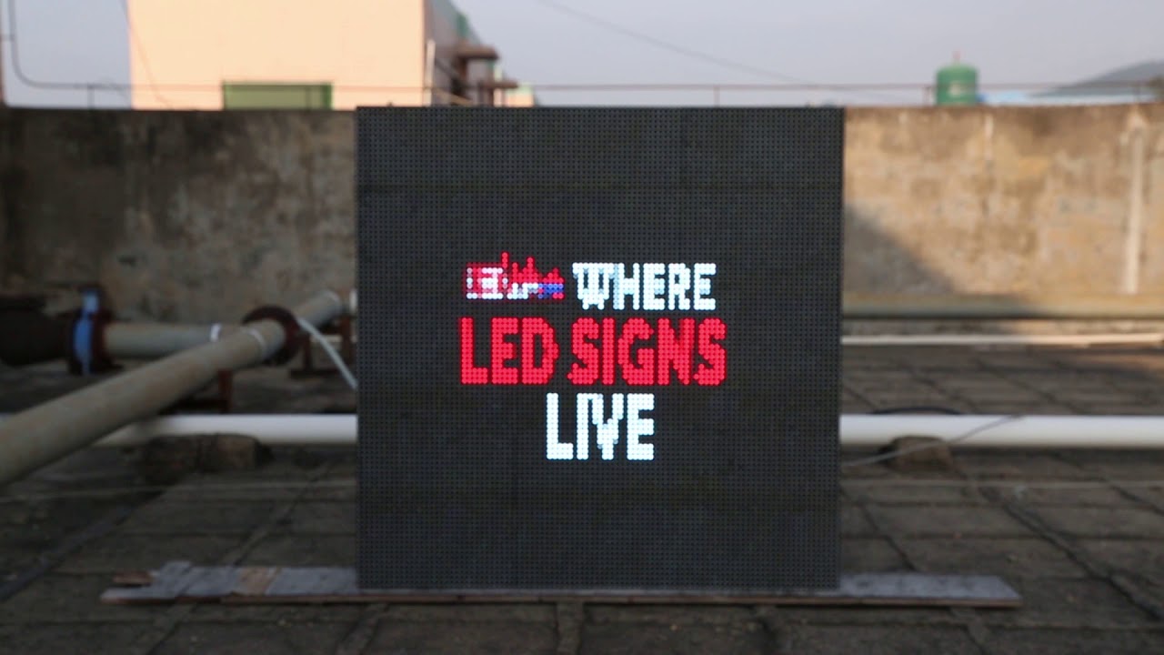 LED Sign City Outdoor LED Sign - YouTube