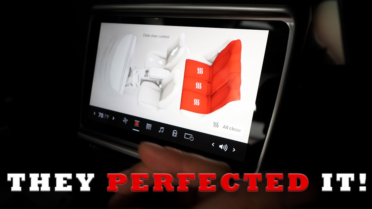 NEW 7.2 Rear Climate Control & Entertainment Display for Tesla Model Y ...