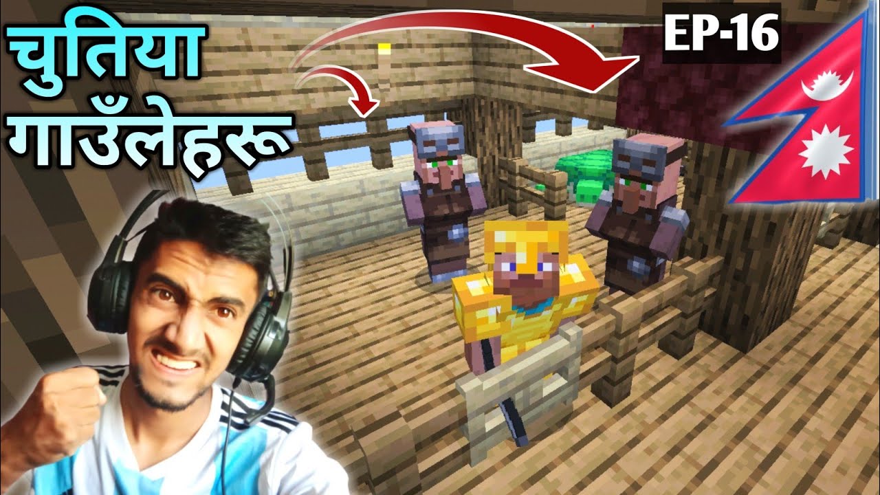 चुतिया Villagers In Nepali Minecraft One Block || Episode 16 - YouTube