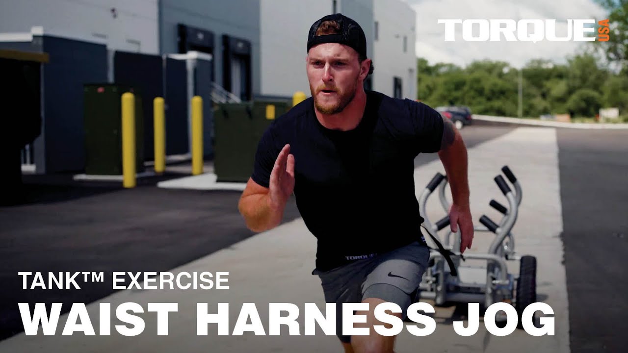TANK Push Sled Exercises: Waist Harness Jog - YouTube